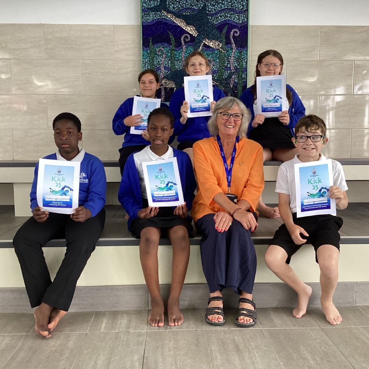 Pupils from local schools are supported to achieve their swimming goals ...